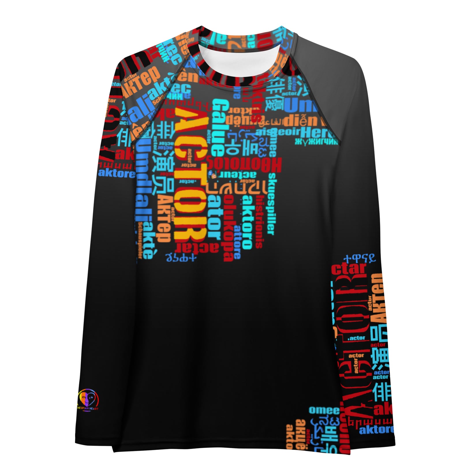 Actor in Languages - Women's Rash Guard | Thespian Heart Clothing ...