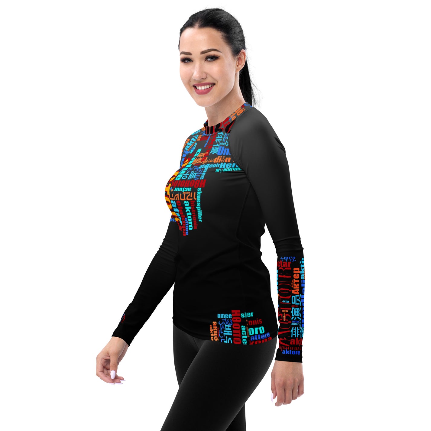 Actor in Languages - Women's Rash Guard | Thespian Heart Clothing ...